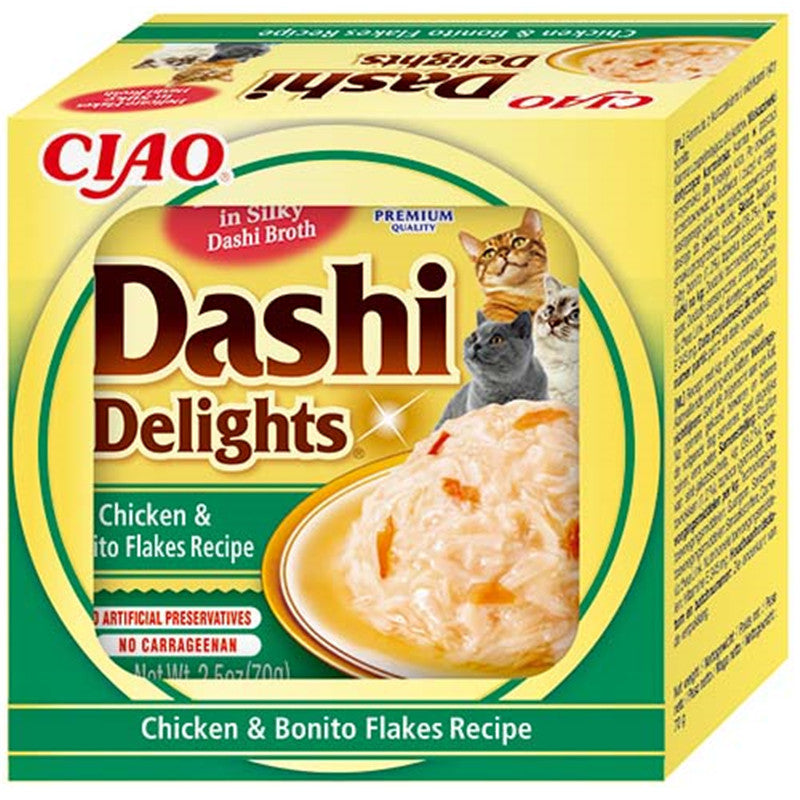 Inaba Cat Dashi Delights Chicken & Bonito Flakes Recipe – Petshop